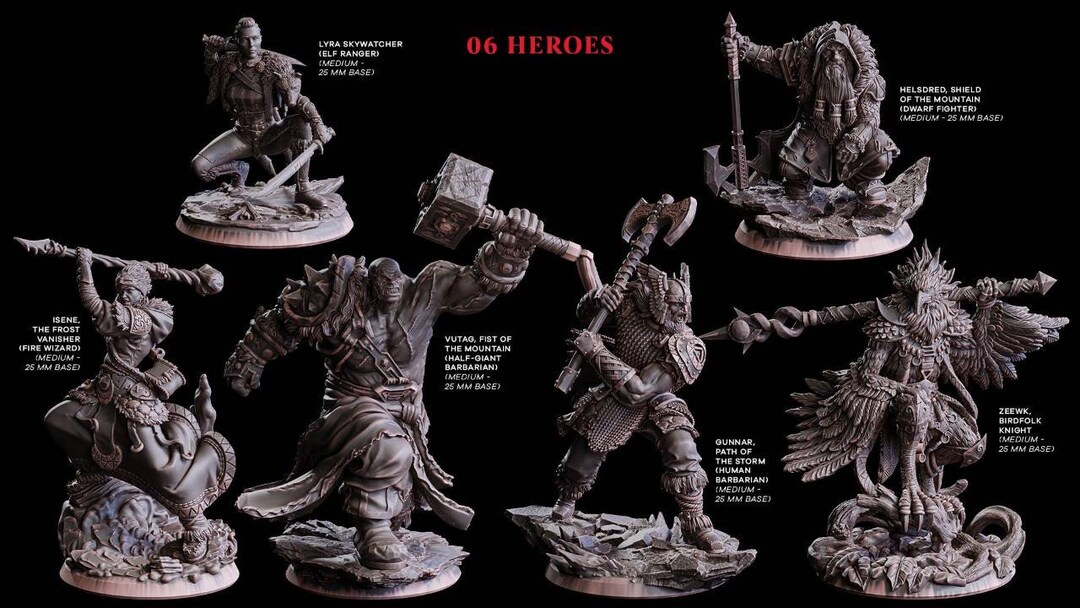 A Stormforged Heaven Miniature Bundle - Flesh of Gods 3D Printed ...