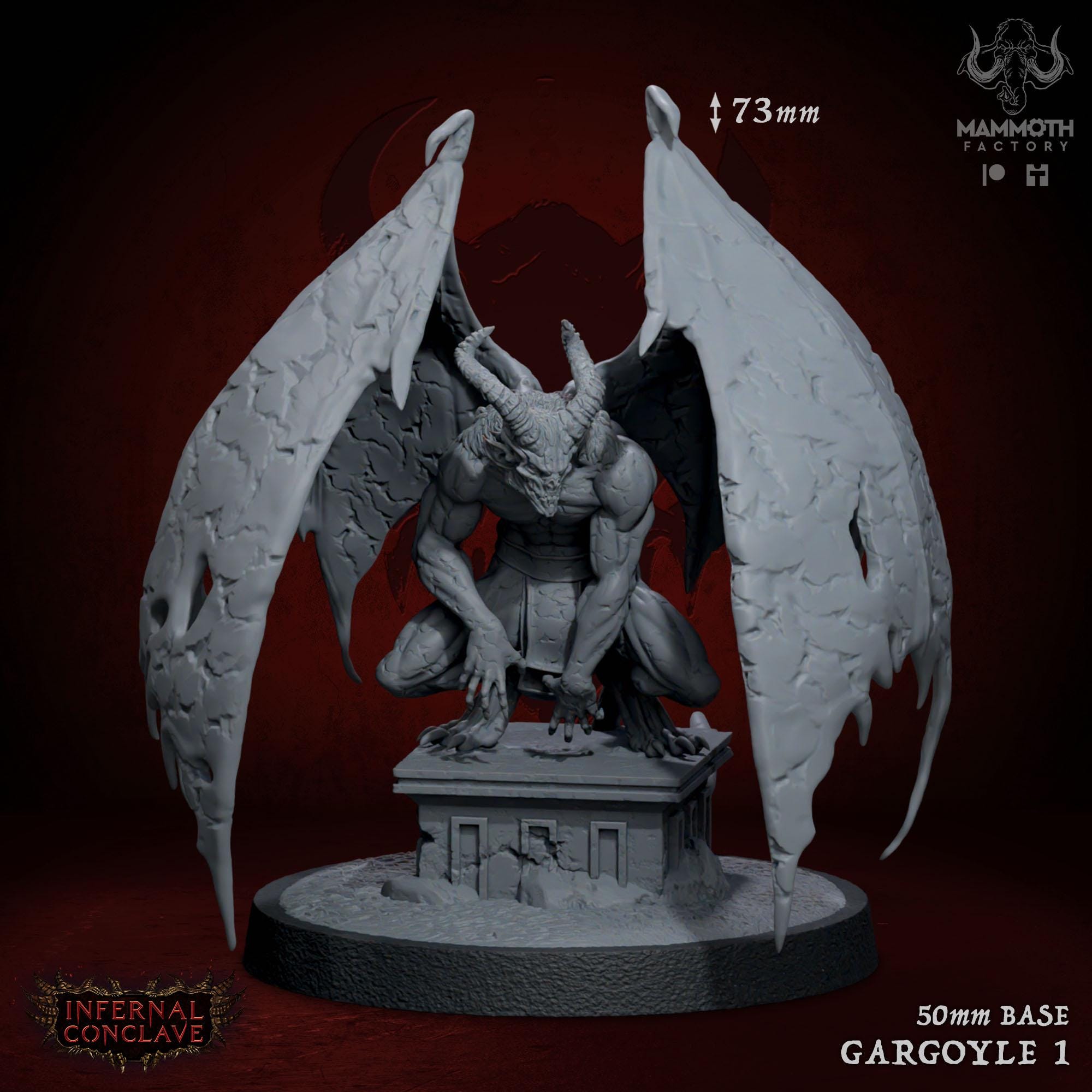 Gargoyles - Infernal Conclave - Mammoth Factory 3D Printed Miniatures ...
