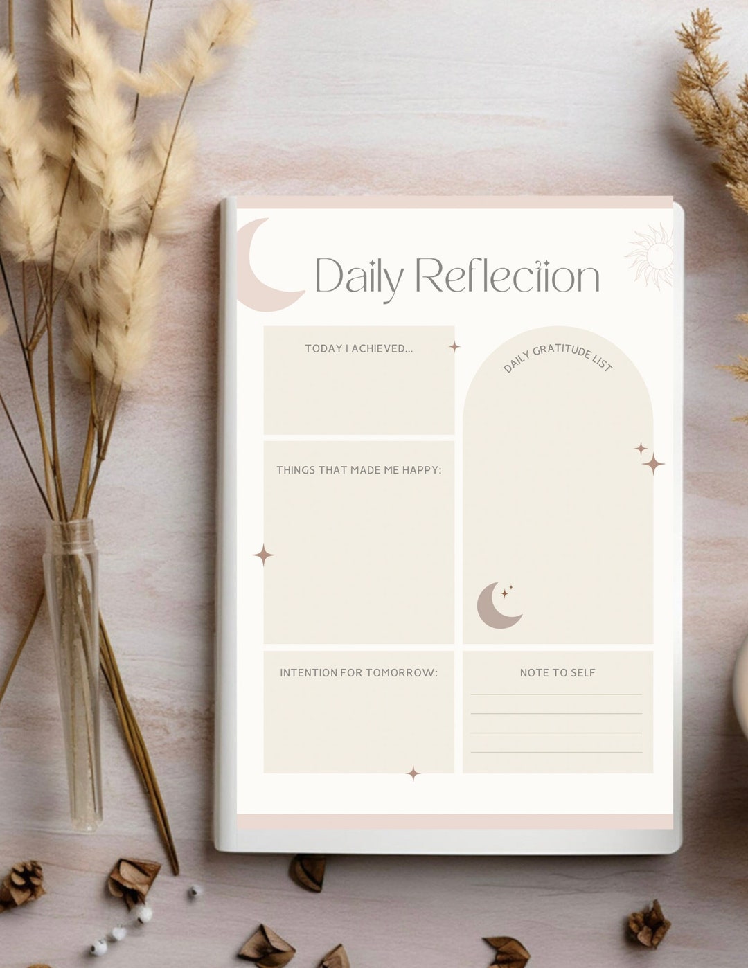 Daily Reflection Template - Etsy