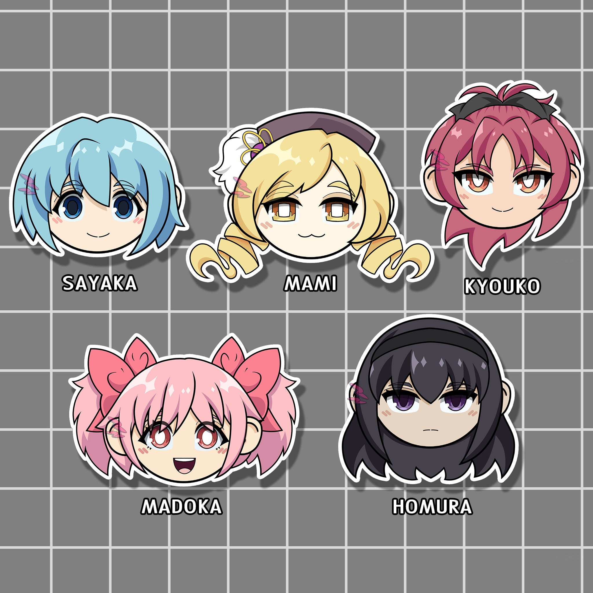 Madoka Magica Chibi Stickers - Etsy