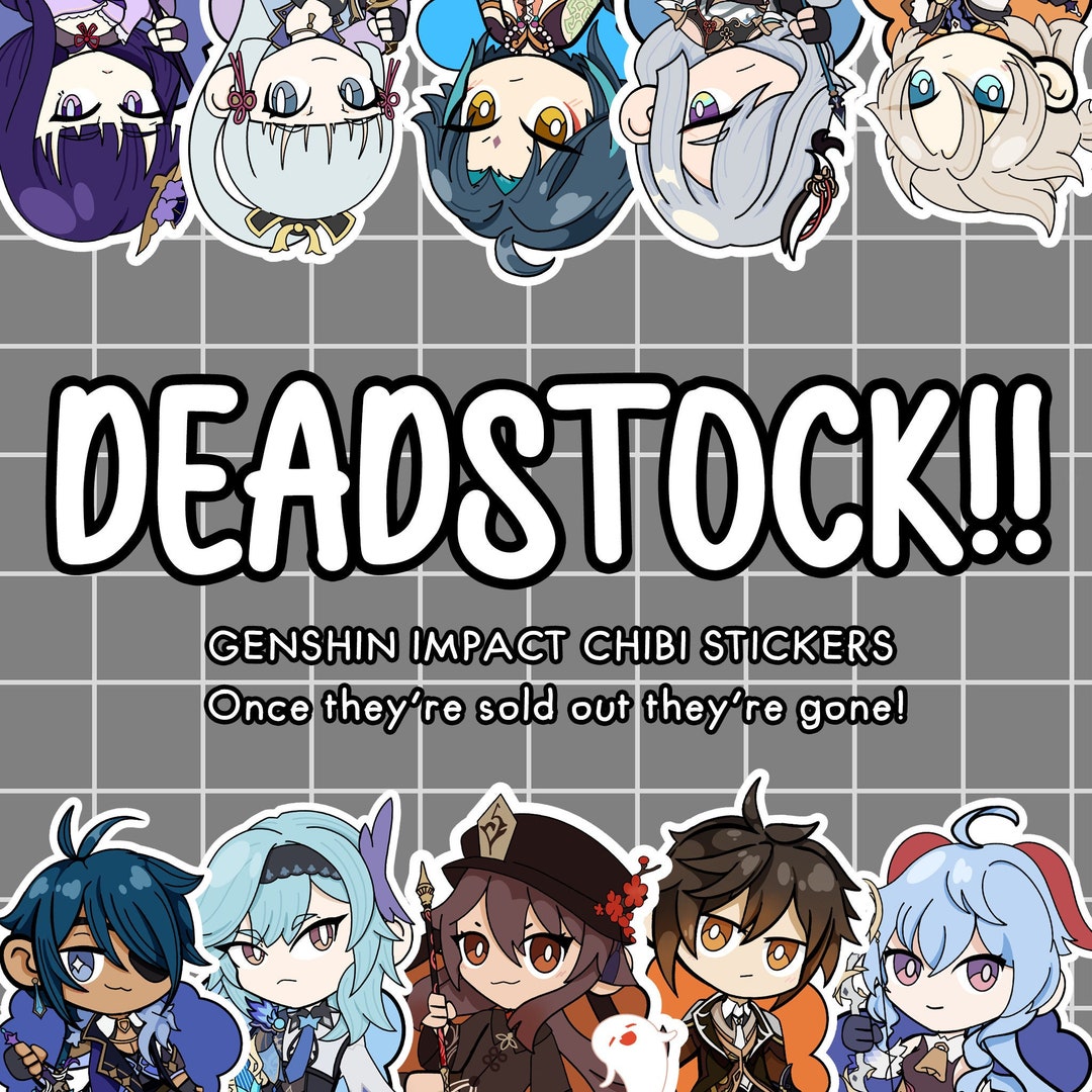 DEADSTOCK Genshin Impact Chibi Stickers - Etsy