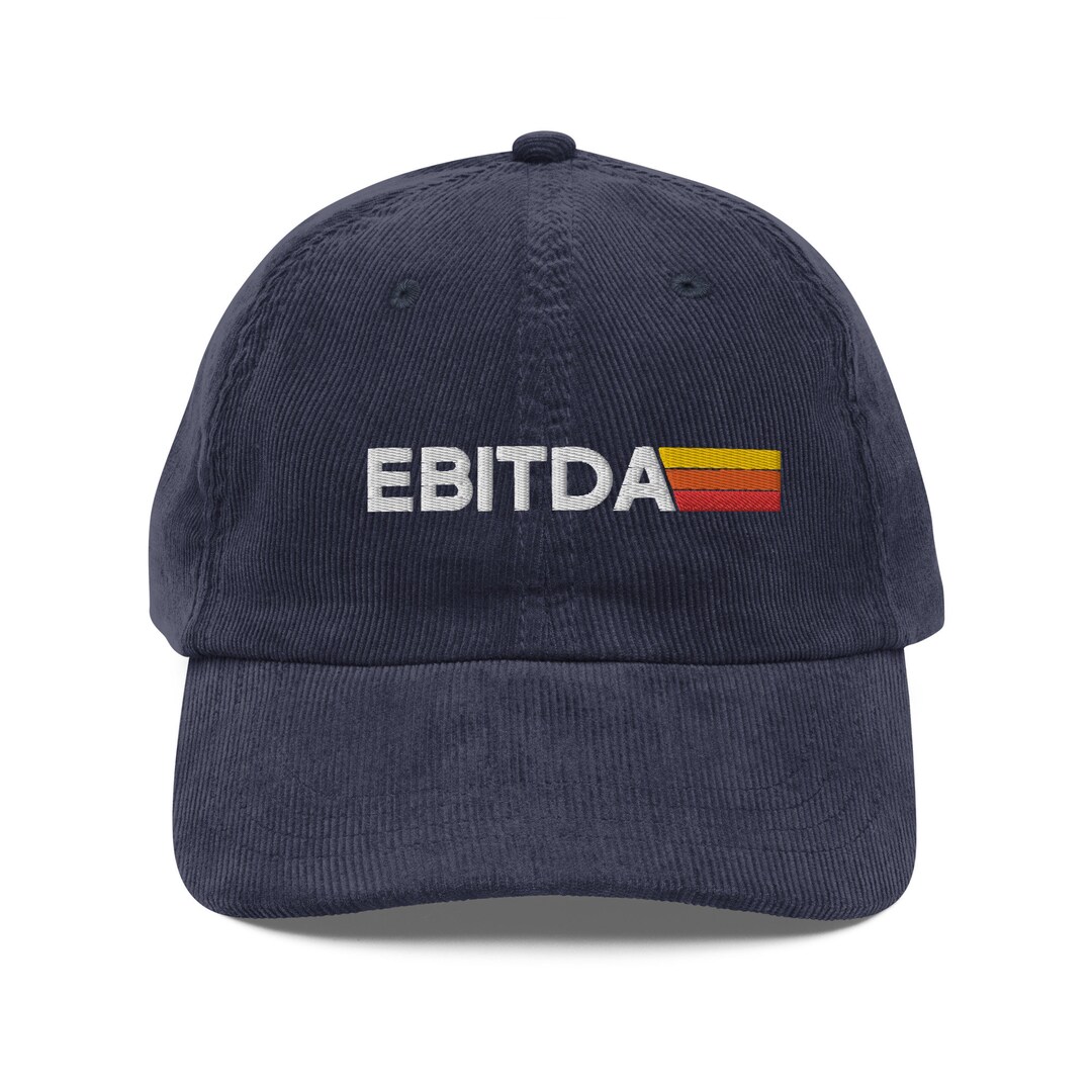 EBITDA Retro Embroidered Corduroy Cap - Finance Bro Statement Hat USA ...