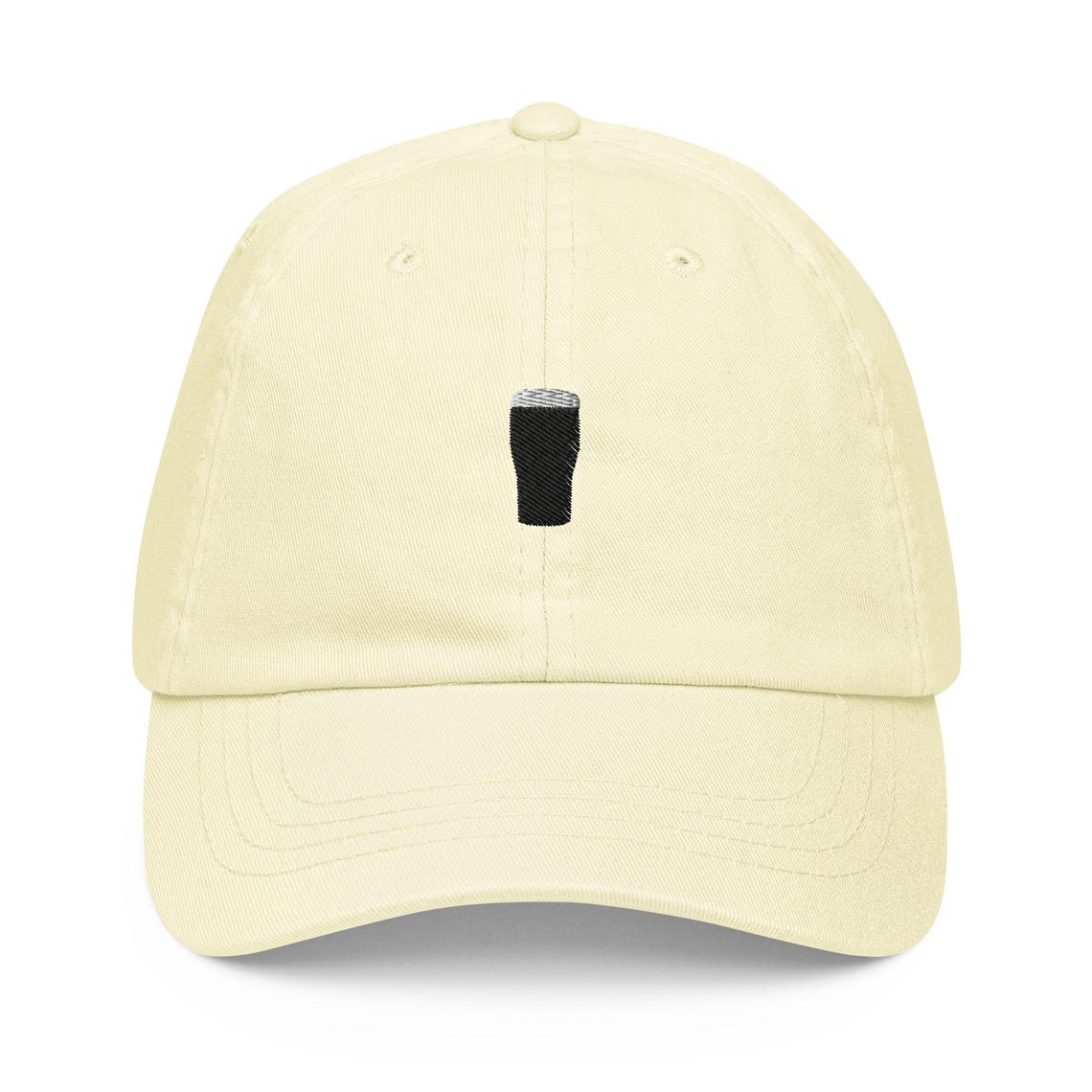 Embroidered Pastel Baseball Cap With Pint of Stout - Etsy
