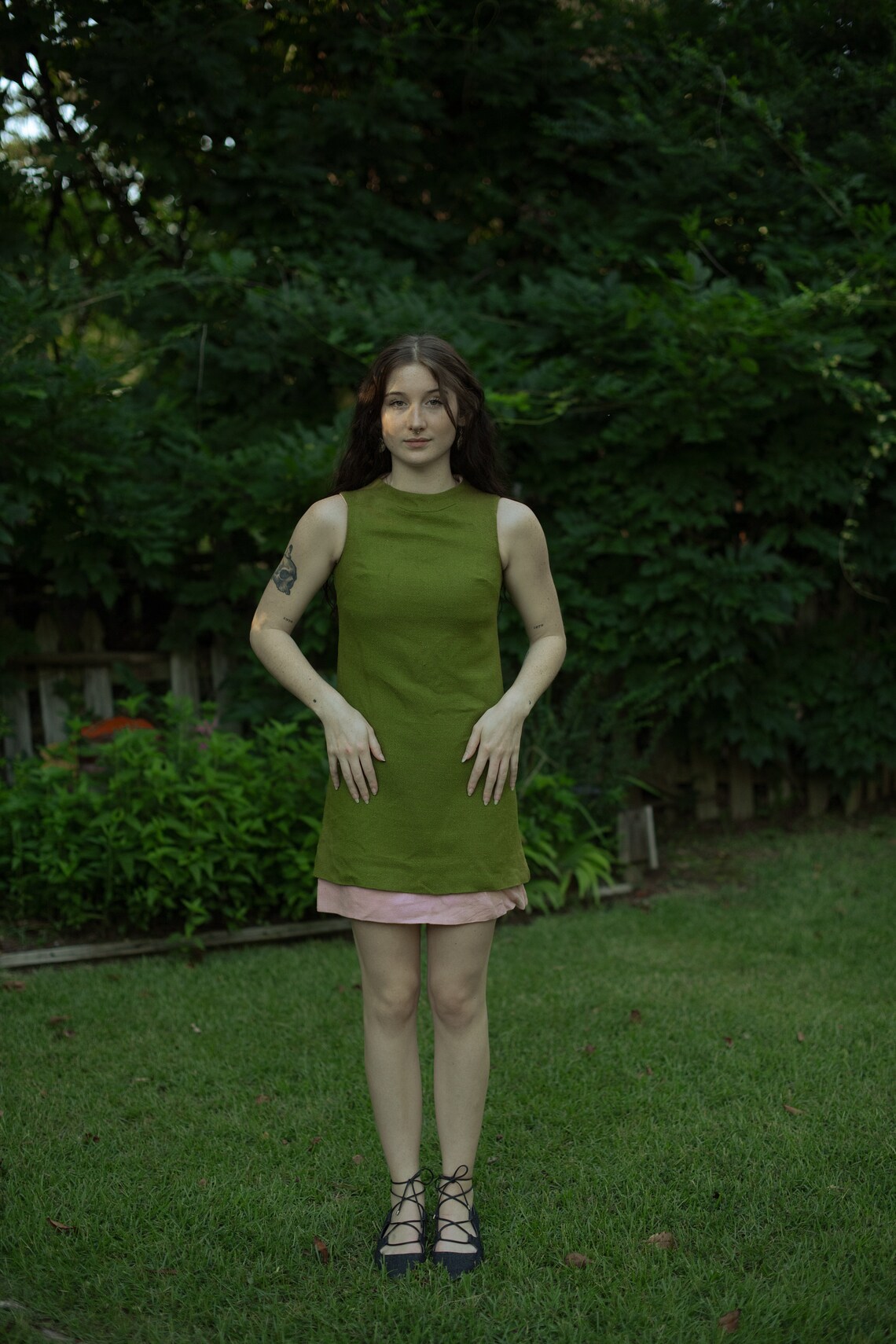 KELLY ARDEN 1960s Green and Pink Dress - Etsy