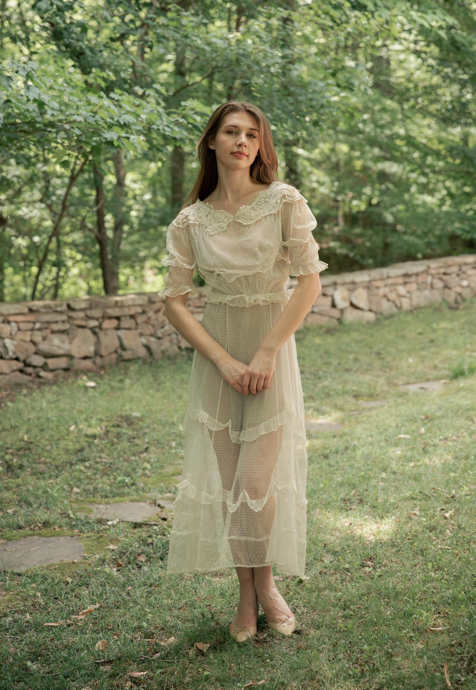 1930s Antique Swiss Dot Lace Net Dress - Etsy