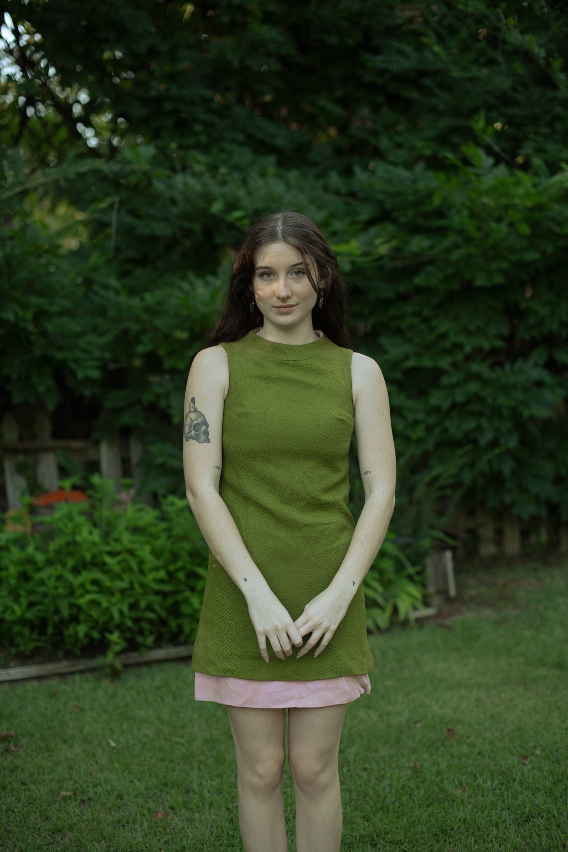 KELLY ARDEN 1960s Green and Pink Dress - Etsy