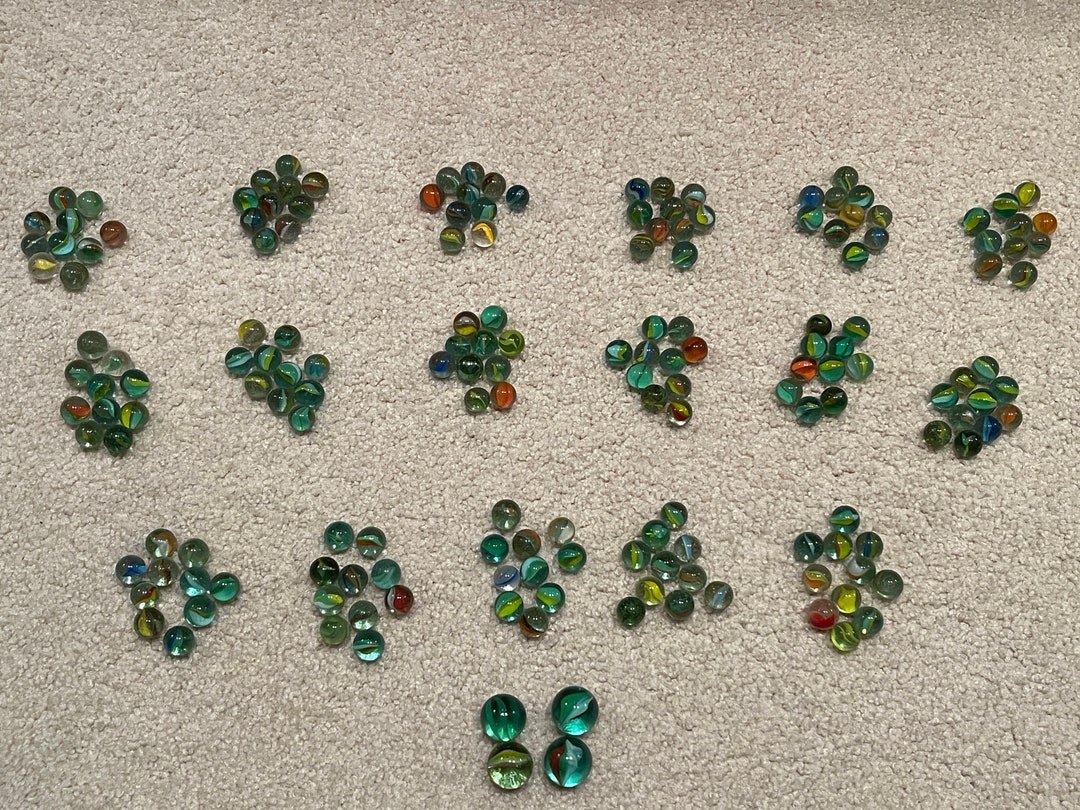 Cats Eye Package 170 Target Marbles With 4 Shooter Marbles Vintage ...