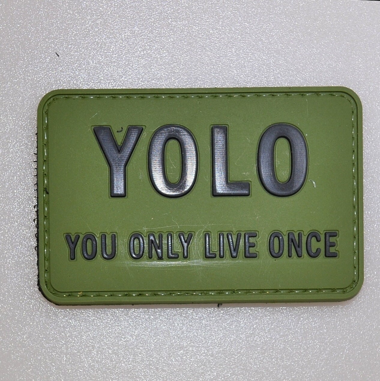 Pvc YOLO You Only Live Once Saying Patch Morale Funny Army - Etsy