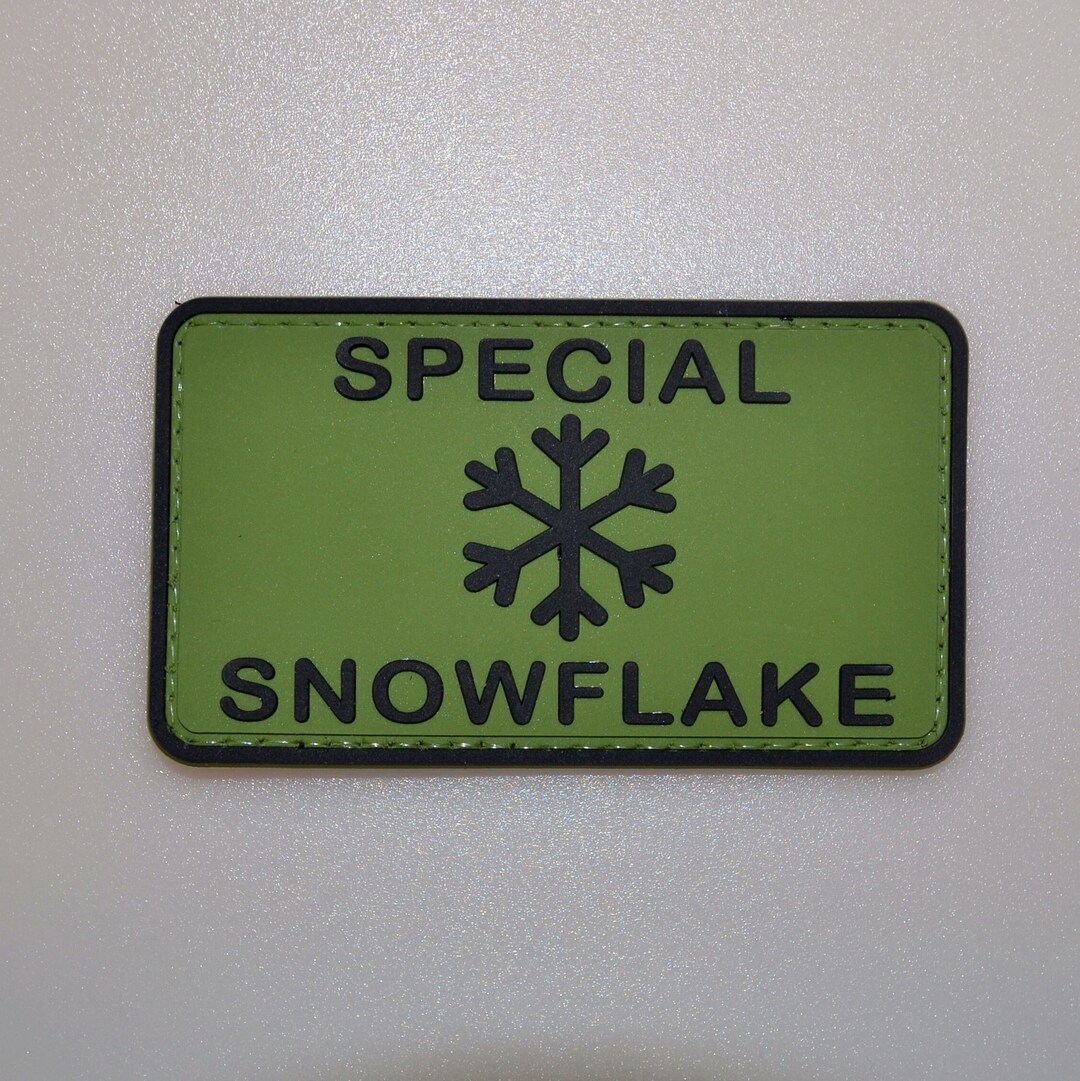 SPECIAL SNOWFLAKE Pvc Patch Morale Funny Army Force Uniform Bag Ifak ...