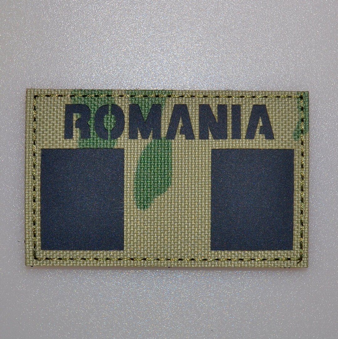 Laser Cut Cordura Romania Flag România Drapelul României Camo Tactical ...