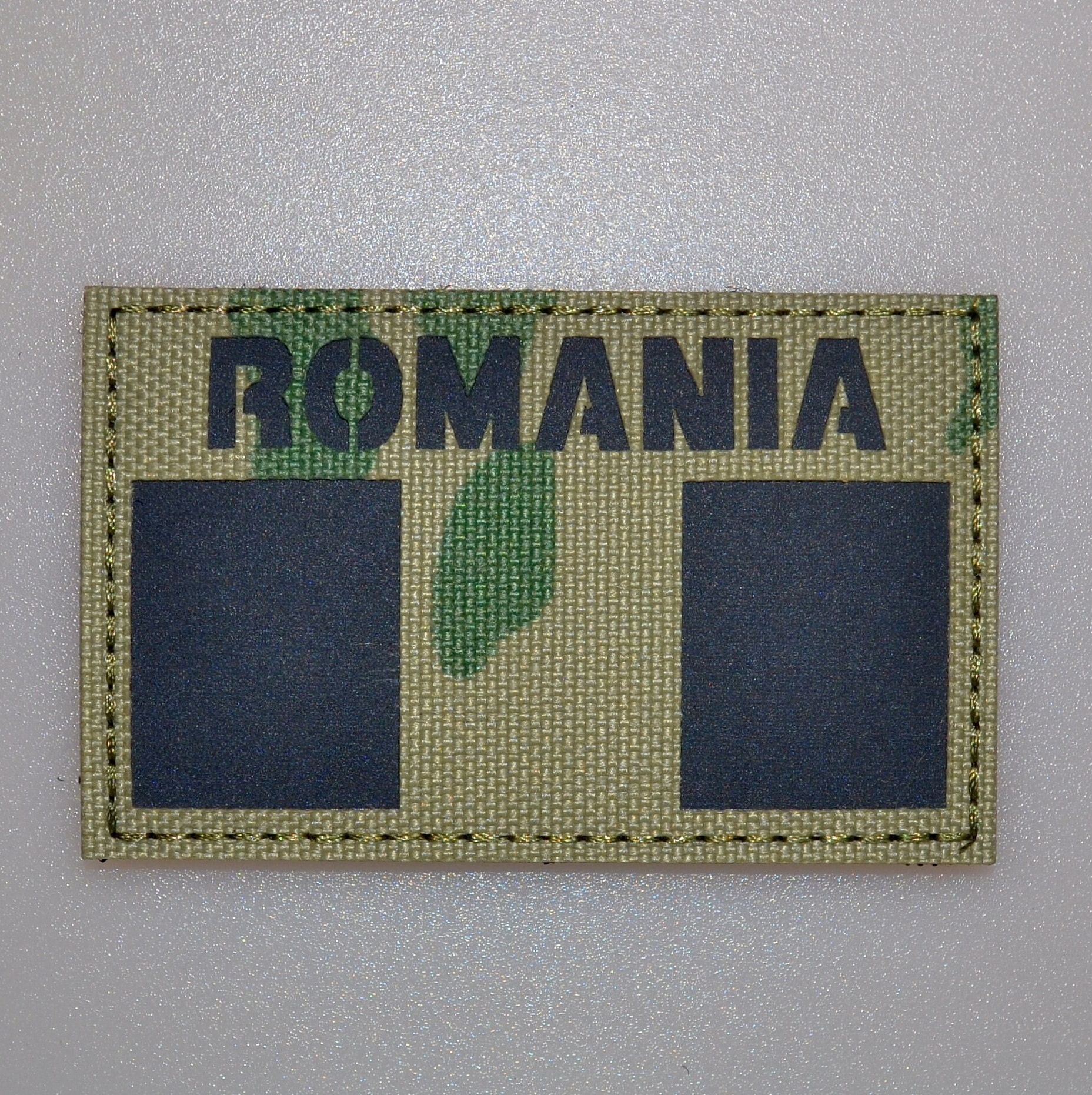 Laser Cut Cordura Romania Flag România Drapelul României Camo Tactical ...