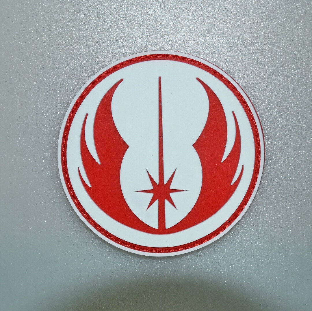 3" GITD Red Jedi Order Pvc Patch Morale Funny Army Force Uniform Bag ...