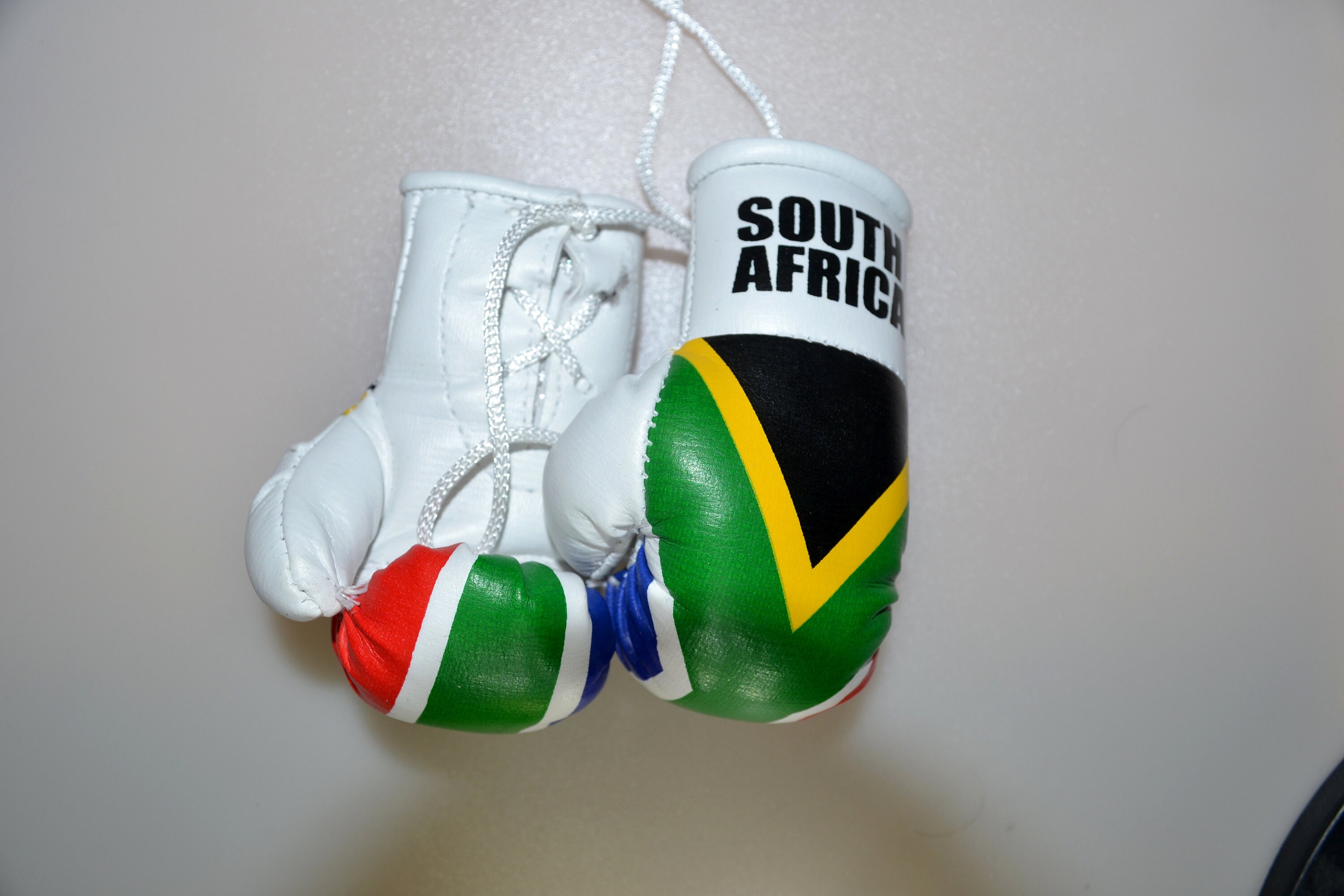 Republic of South Africa Mini Boxing Gloves for Car Rearview Mirror ...