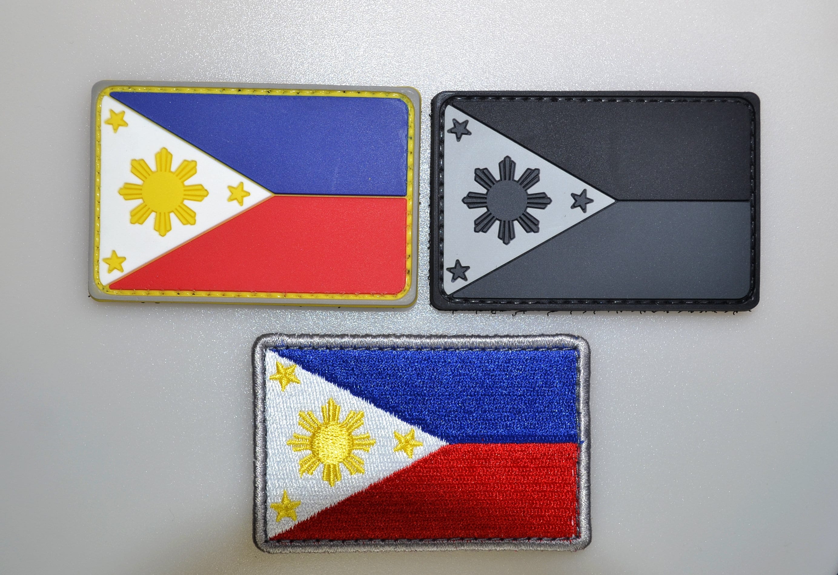 The Philippines Flag Pilipinas PVC Patch Tactical Color Morale Police ...