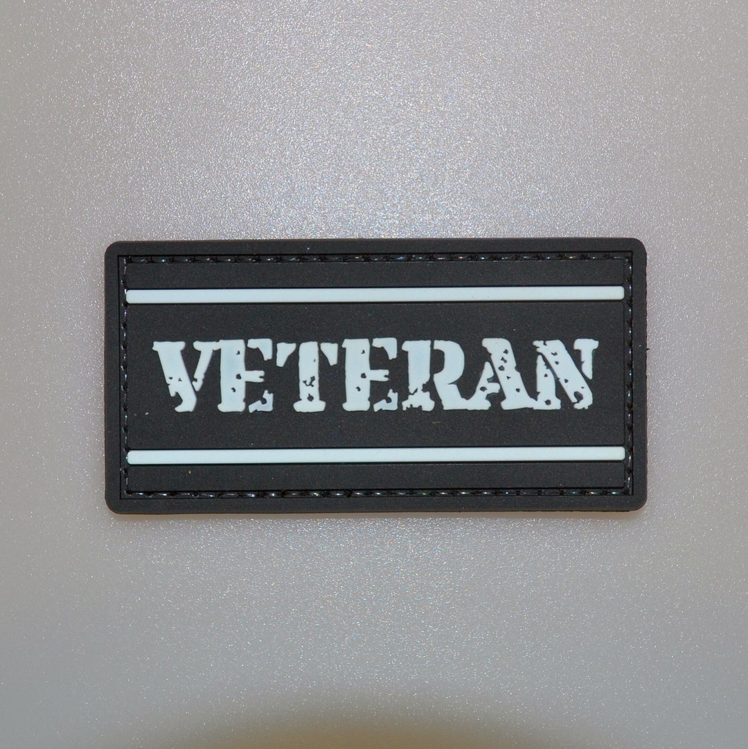VETERAN American Pvc Patch Morale Funny Army Force Uniform Bag Ifak ...