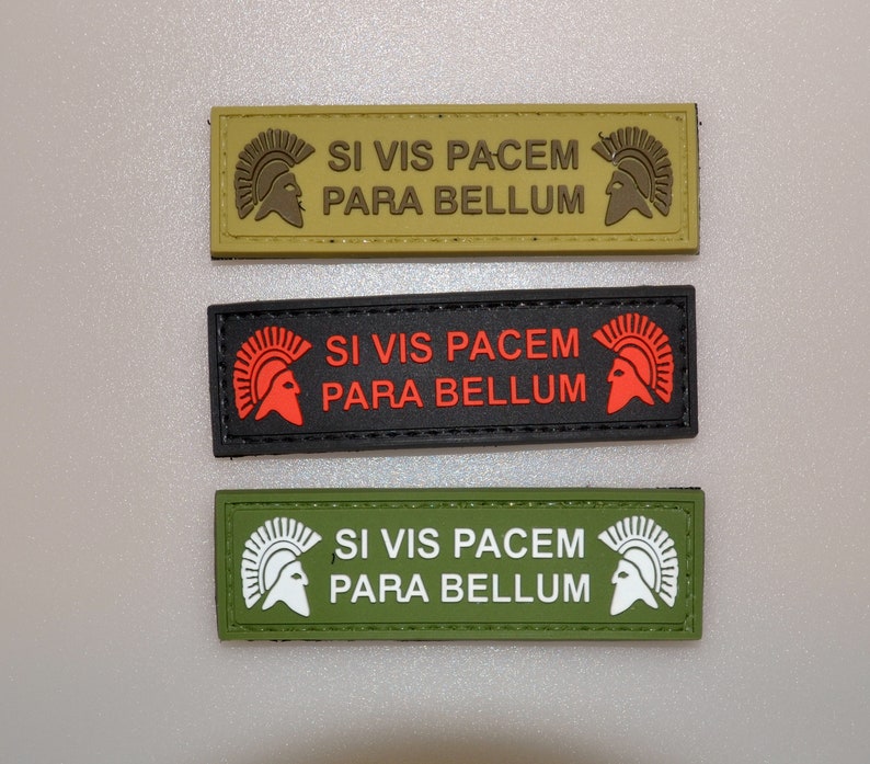 SI VIS PACEM Para Bellum Pvc Patch Morale Funny Army Ifak Airsoft If ...