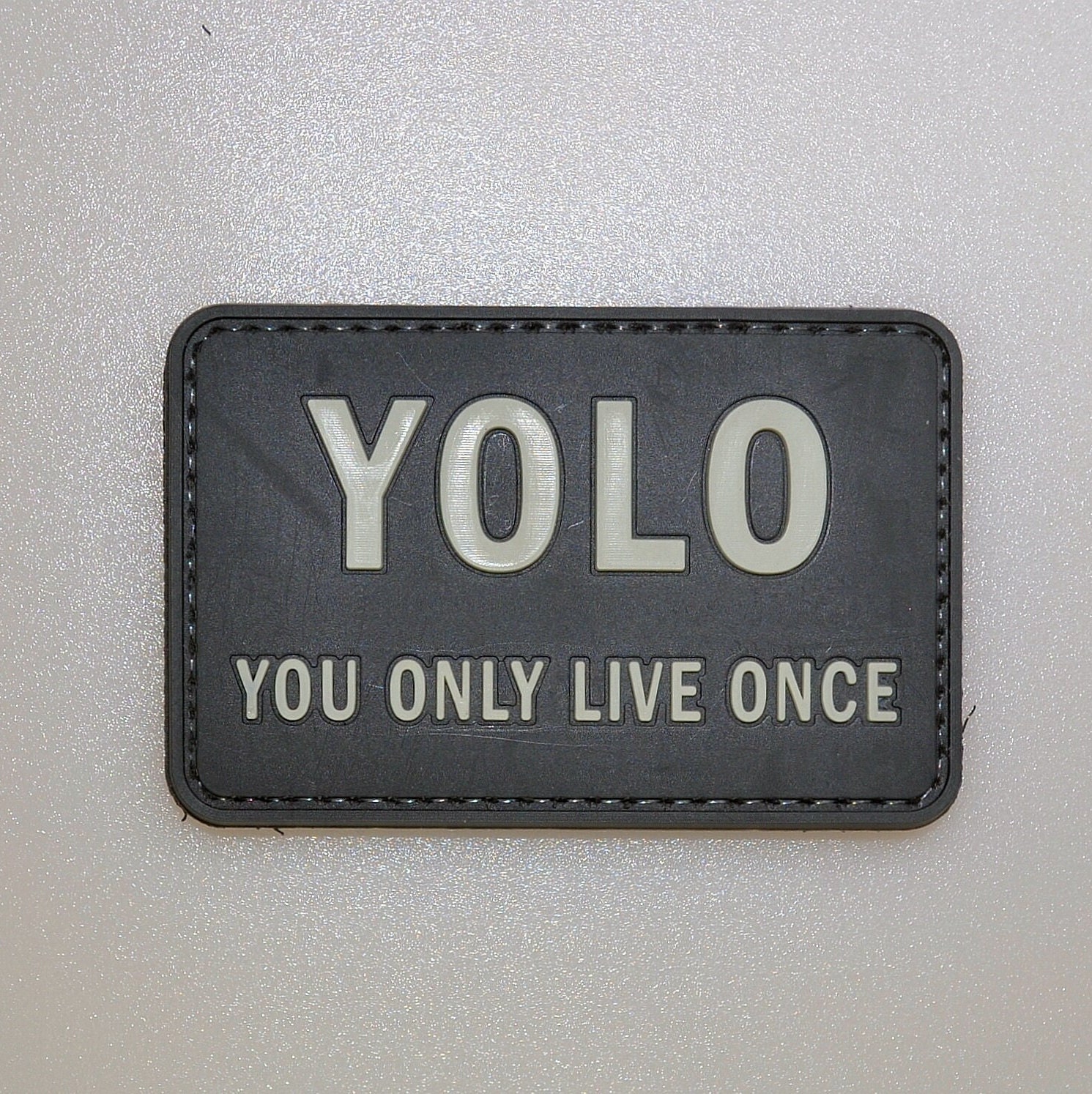 Pvc YOLO You Only Live Once Saying Patch Morale Funny Army - Etsy