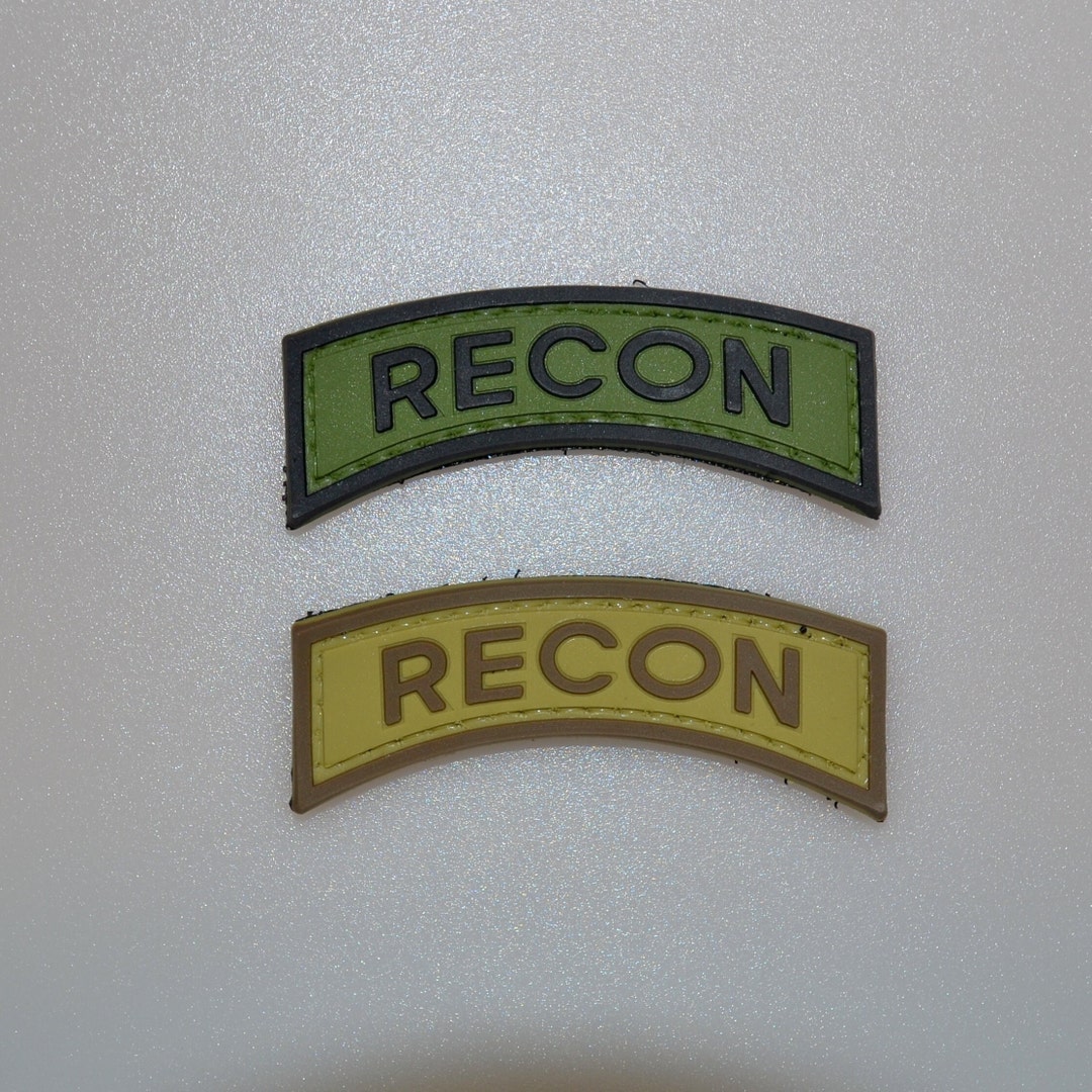 RECON Pvc Patch Morale Funny Army Force Uniform Bag Ifak Airsoft Plate ...