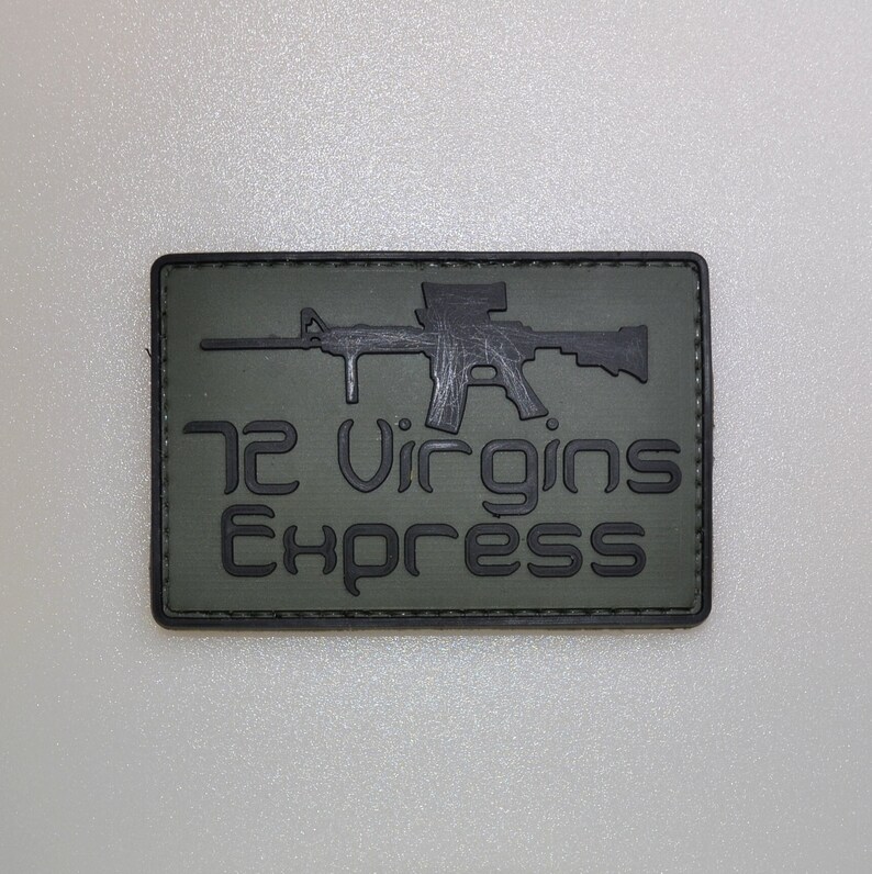Pvc 72 VIRGIN EXPRESS Patch Morale Funny Army Force Uniform Bag Ifak ...