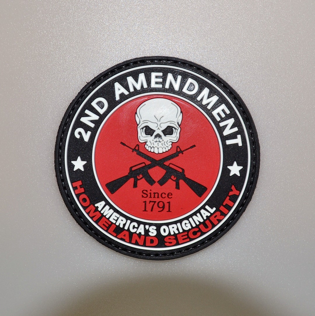 2nd AMENDMENT HOMELAND SECURITY Pvc Patch Morale Funny Army Force ...