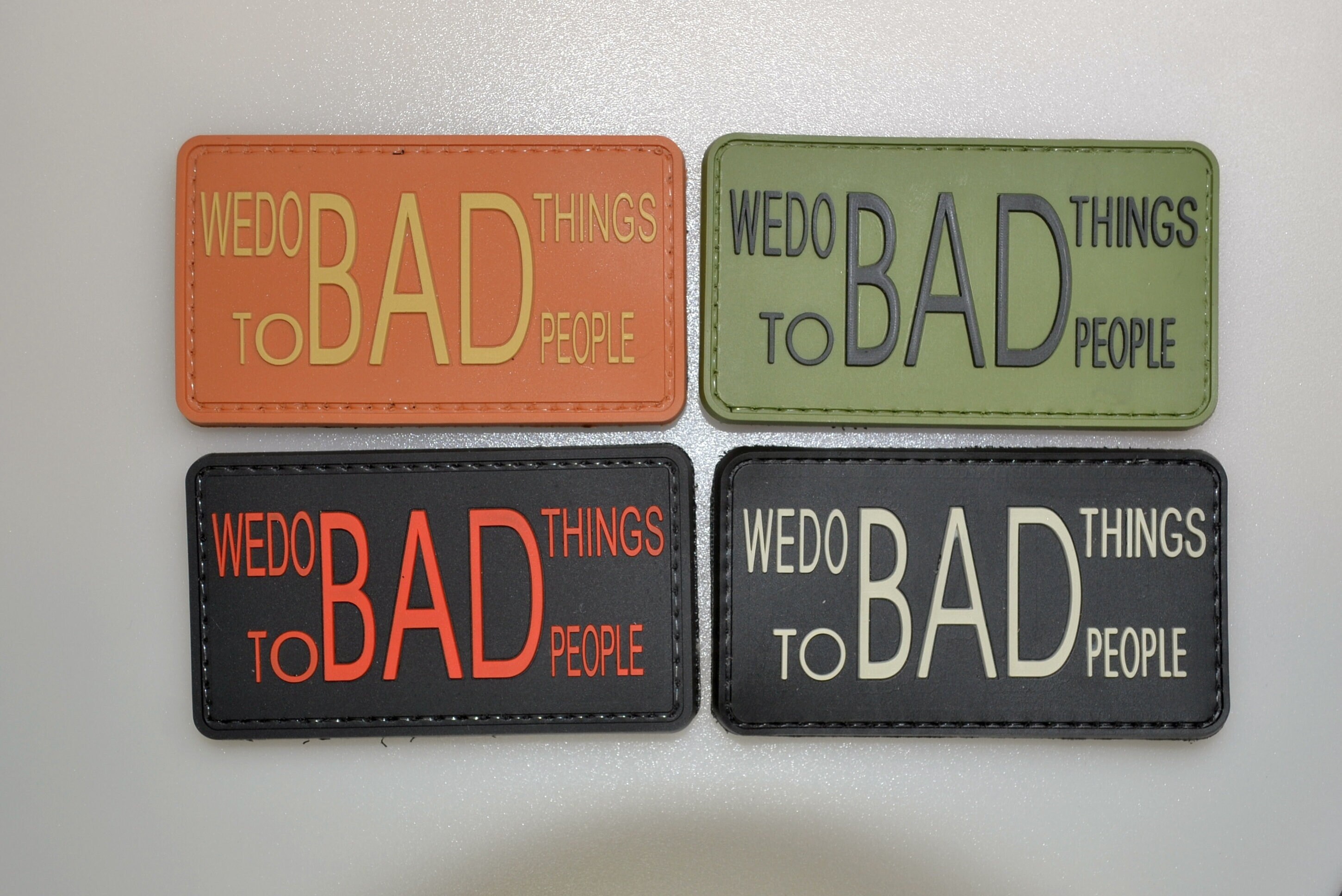Pvc WE Do BAD THINGS to Bad People Patch Morale Funny Army - Etsy