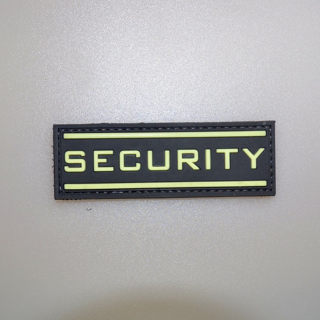 Pvc SECURITY Tab Gitd Patch Morale Funny Army Force Uniform Bag Ifak Airsoft Rubber Uniform Ar15 ...