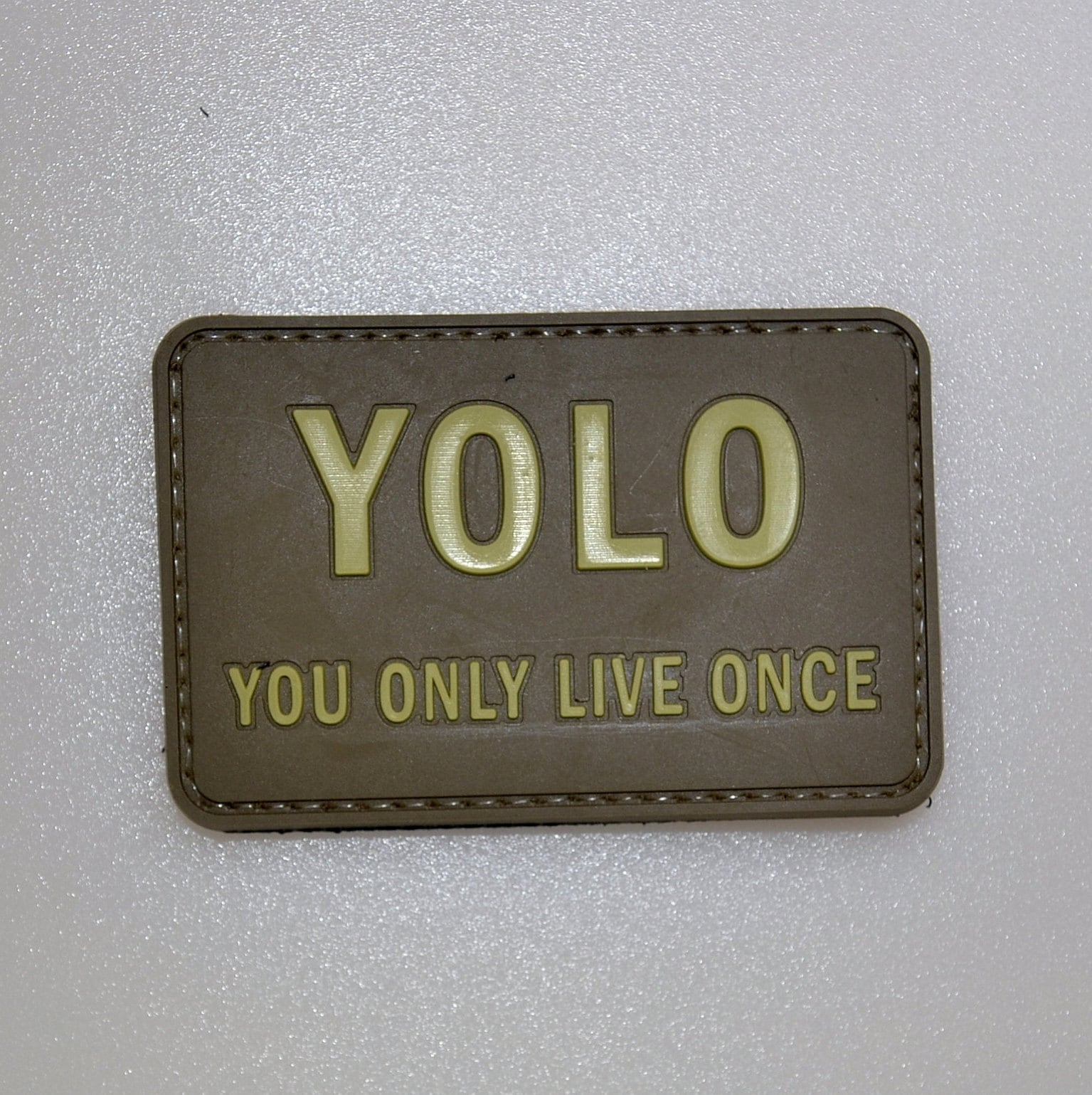 Pvc YOLO You Only Live Once Saying Patch Morale Funny Army - Etsy