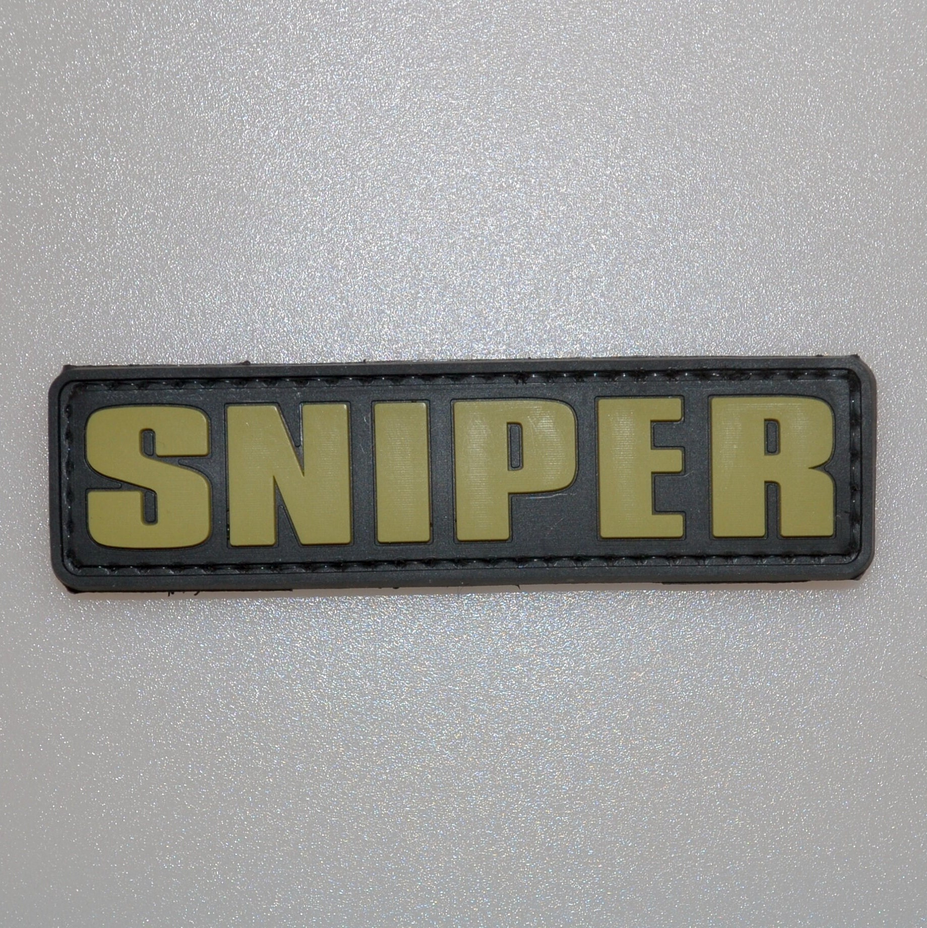 SNIPER Tab Pvc Patch Morale Funny Army Force Uniform Bag Ifak Airsoft ...