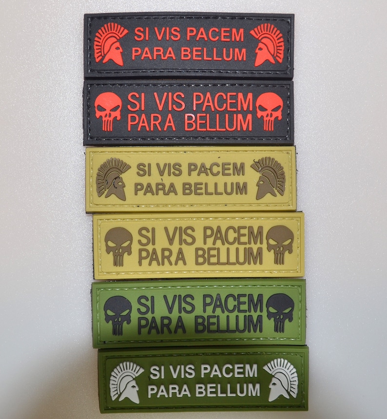 SI VIS PACEM Para Bellum Pvc Patch Morale Funny Army Ifak Airsoft If ...