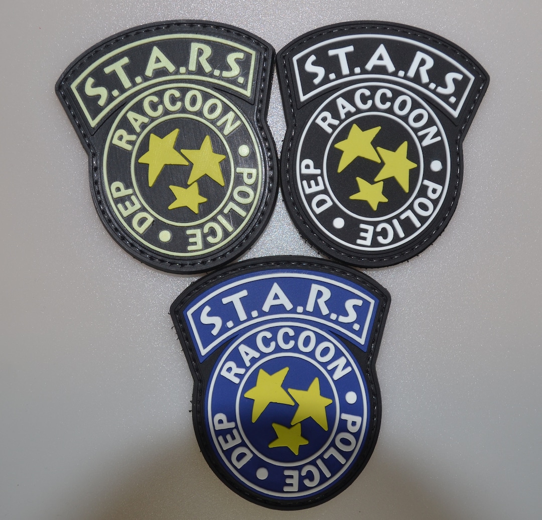 RACCOON POLICE Pvc Patch Morale Funny Army Force Uniform Bag Ifak Airsoft Plate Badge Meme STARS ...