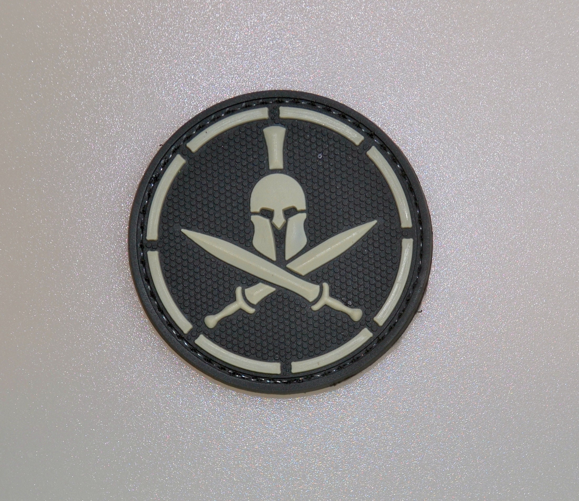 Pvc SPARTAN Helmet Swords Patch Morale Army Force Uniform Bag Ifak ...