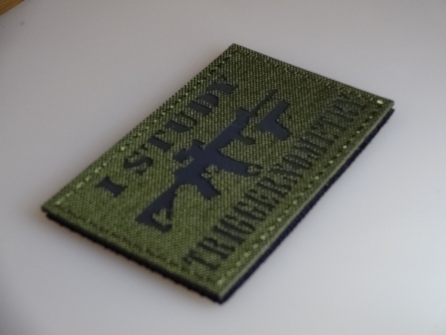 Laser Cut Cordura I Study Trigonometry Love Guns Ar15 Pistol Camo Tactical Patch Morale Ir ...