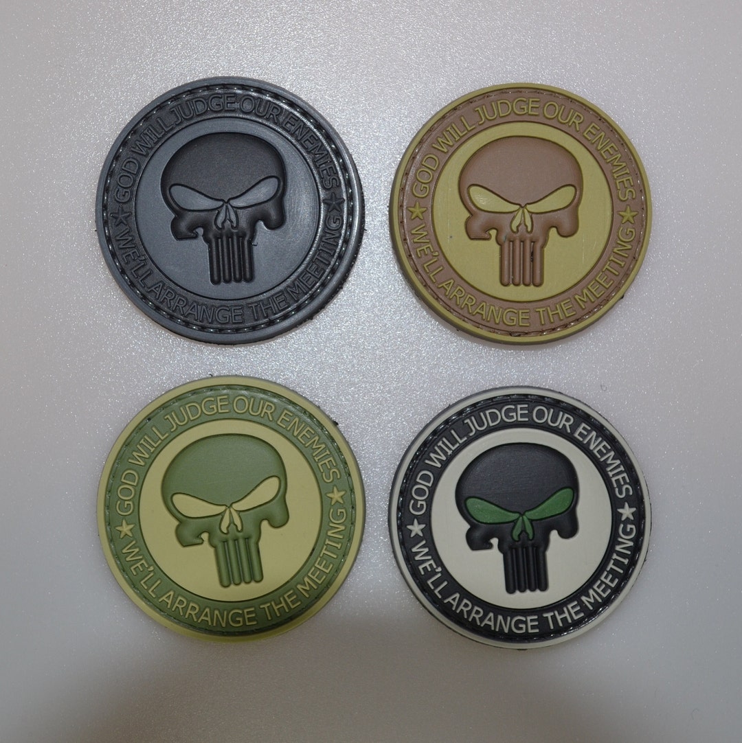 SALE God Will Judge Our Enemies Pvc Patch Morale Army Force Uniform ...