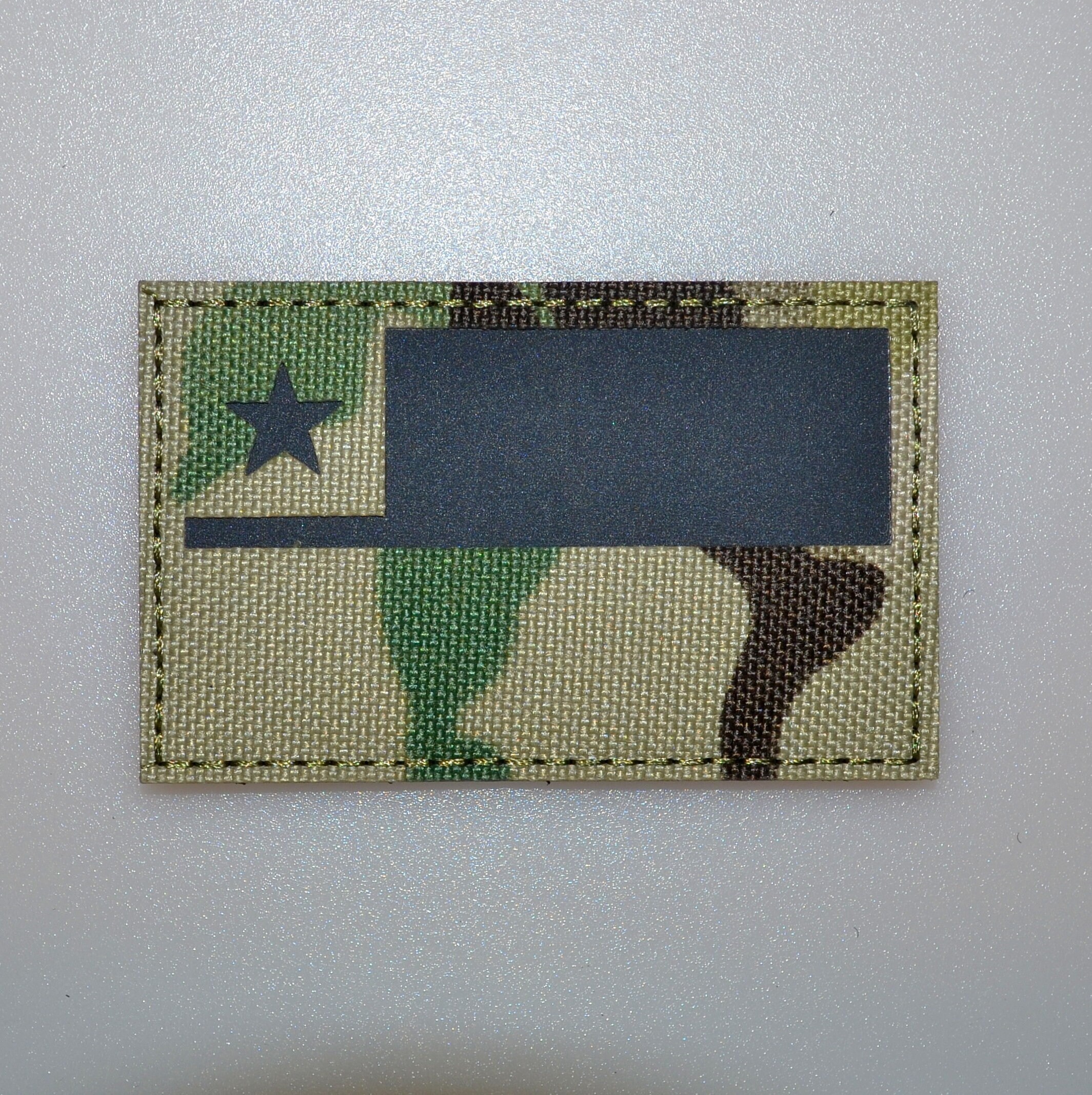 Laser Cut Cordura Chile Flag State Glow in the Dark Lone Star Camo ...