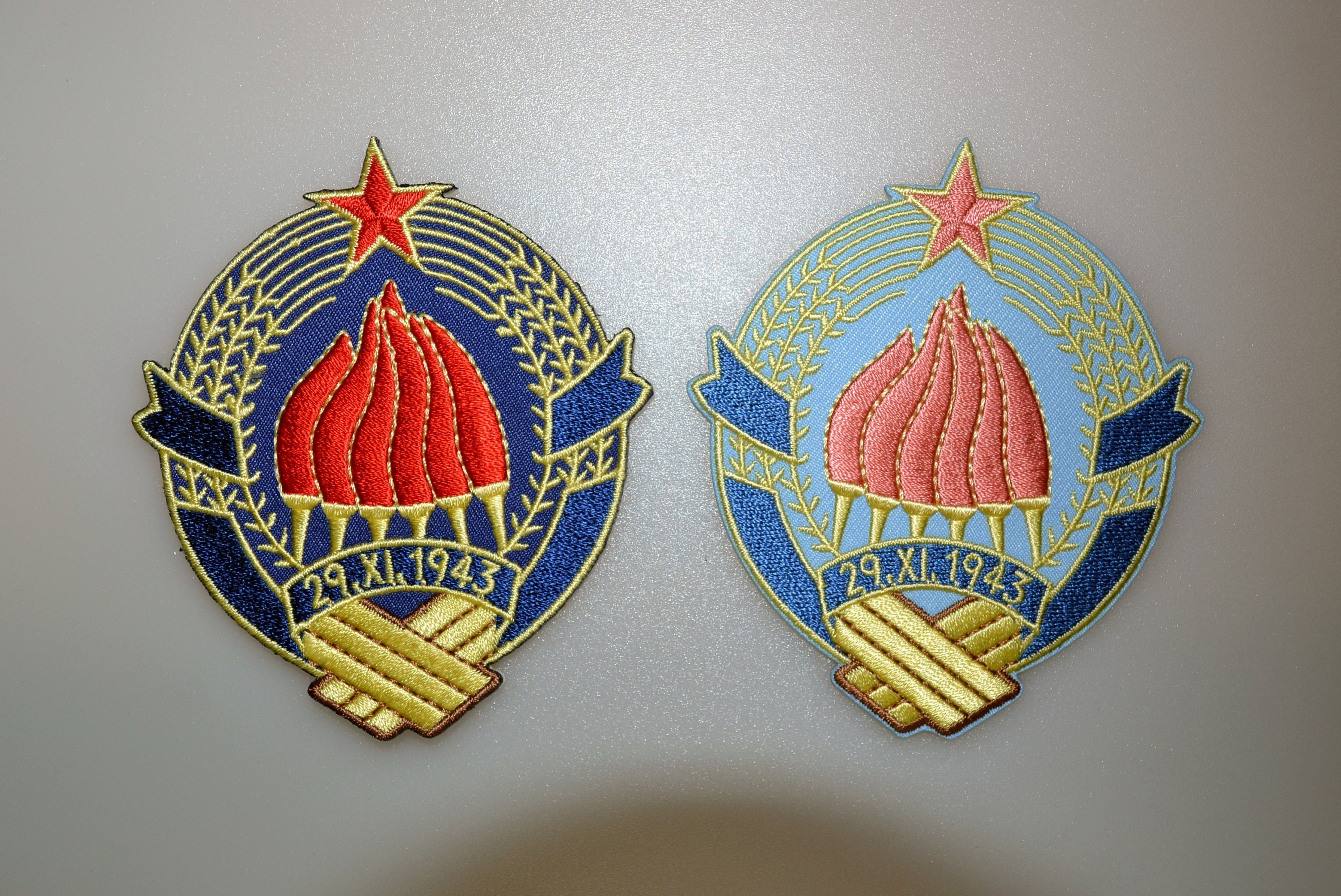 JUGOSLAVIJA Yugoslavia Coat of Arms Jersey Soccer Federation Grb Jugoslavije Plamen Baklja ...