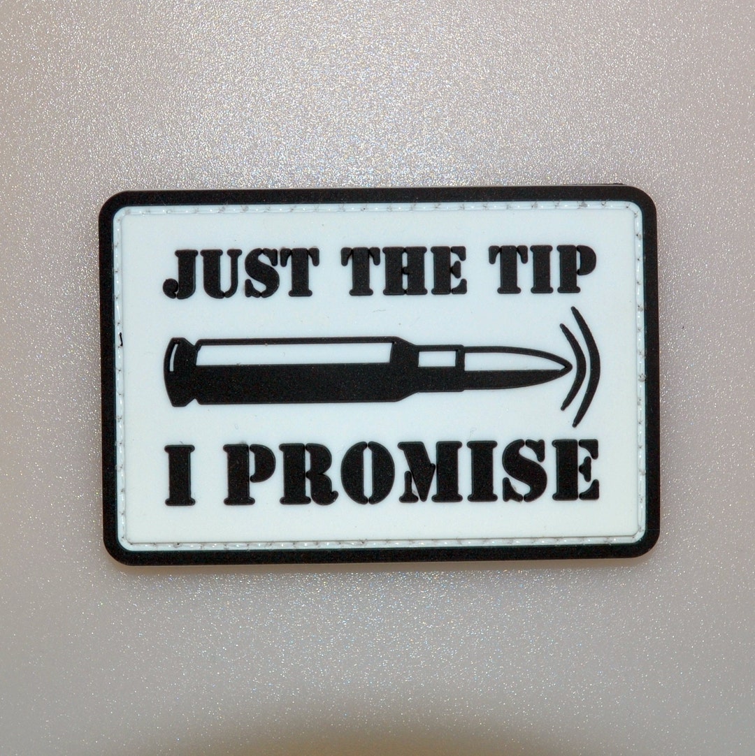 JUST THE TIP Pvc Patch Morale Funny Army Force Uniform Bag Ifak Airsoft ...