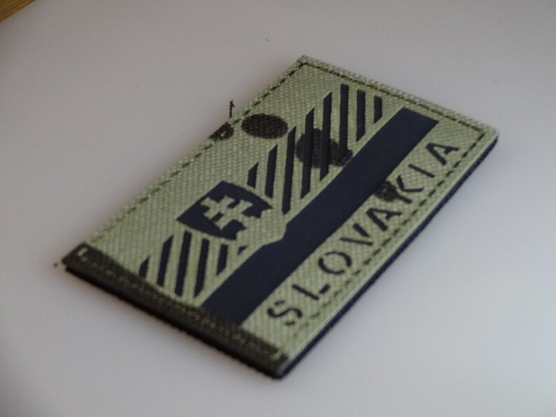 Laser Cut Cordura Slovak Republic Flag Slovakia Slovenská Republika Camo Tactical Patch Morale ...