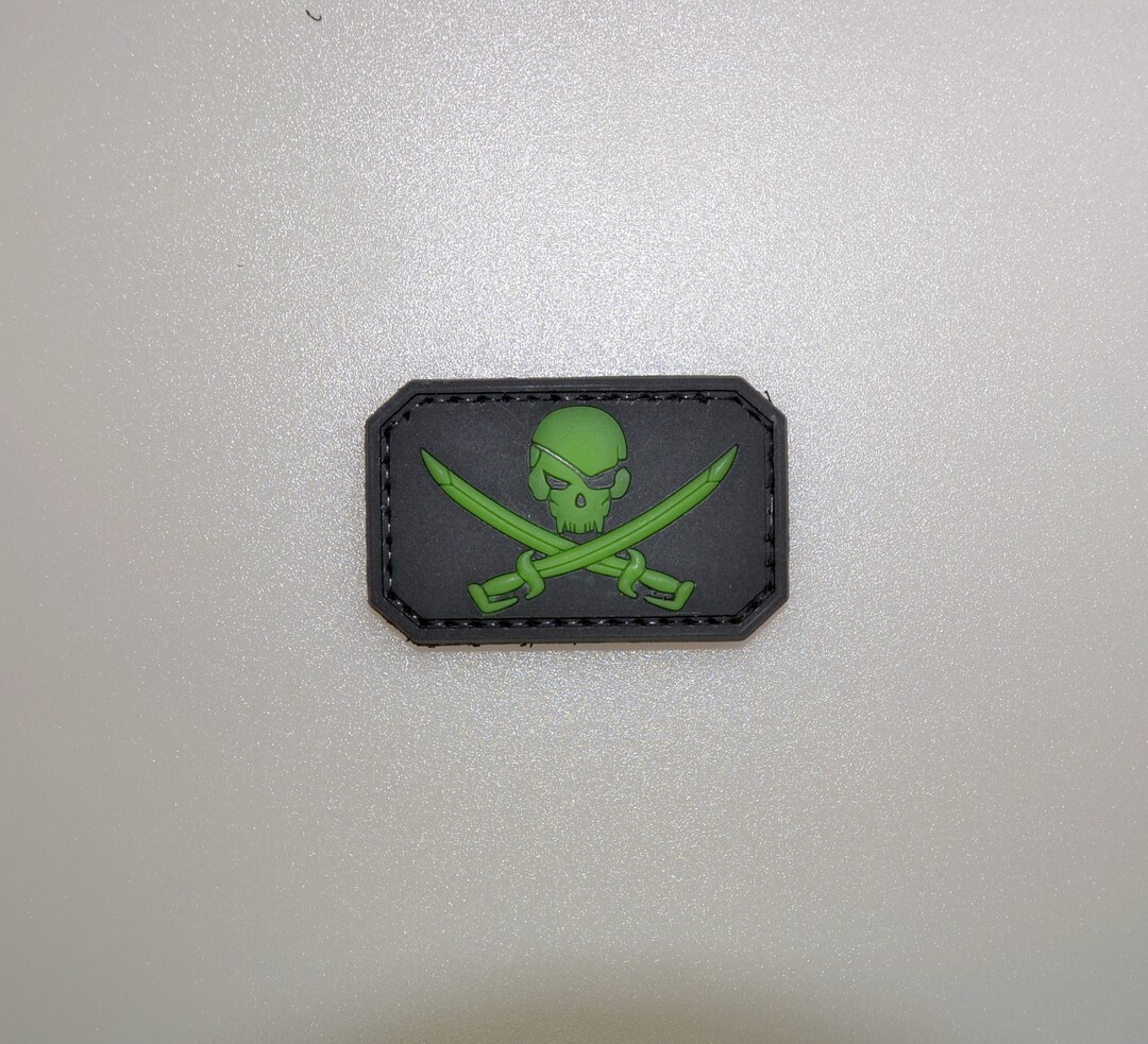 Pvc JOLLY ROGER Pirate Swords Patch Morale Army Force Uniform - Etsy