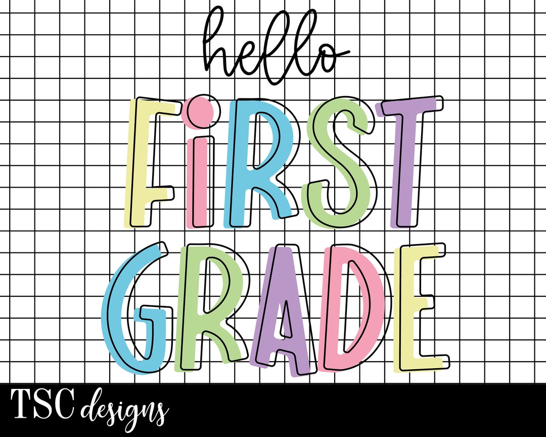 Hello Grade Level Pastel - Etsy