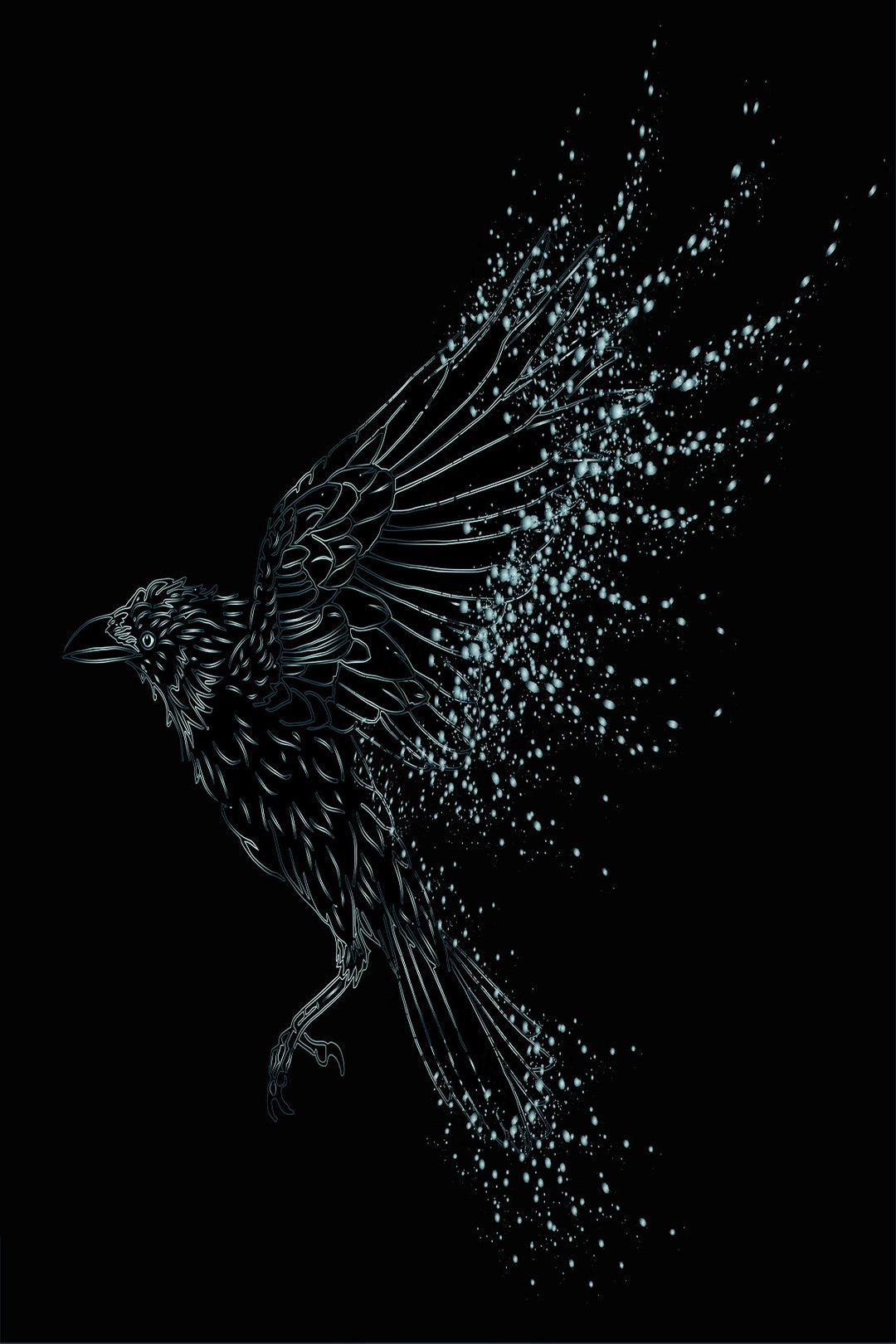 Raven Notecards - Pack of 5 - Etsy