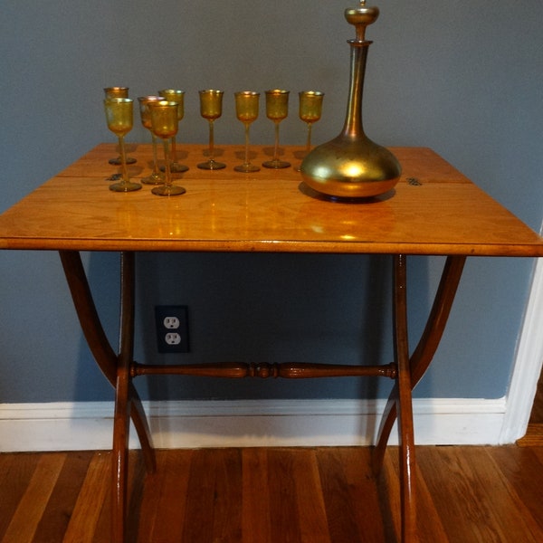 Antique Small Folding Table - Etsy