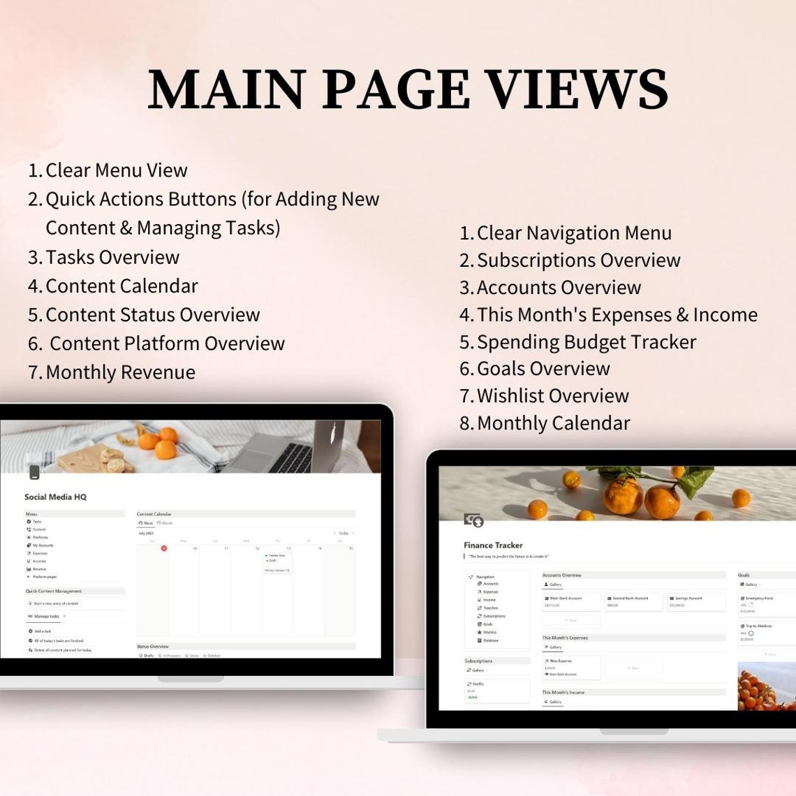 Notion Template Bundle Notion Template for Project - Etsy