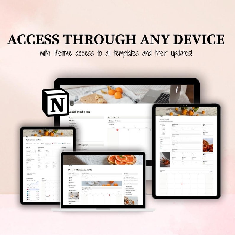 Notion Template Bundle Notion Template for Project Management Notion Content Planner Notion ...