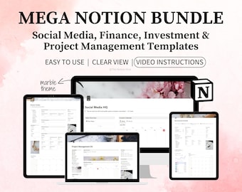 Notion Template Bundle Notion Template for Project Management Notion Content Planner Notion ...