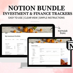 Notion Template Bundle Notion Template for Finance & Investing Notion Investment Tracker Notion ...