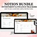 Notion Template Bundle Notion Template for Finance & Investing Notion Investment Tracker Notion ...