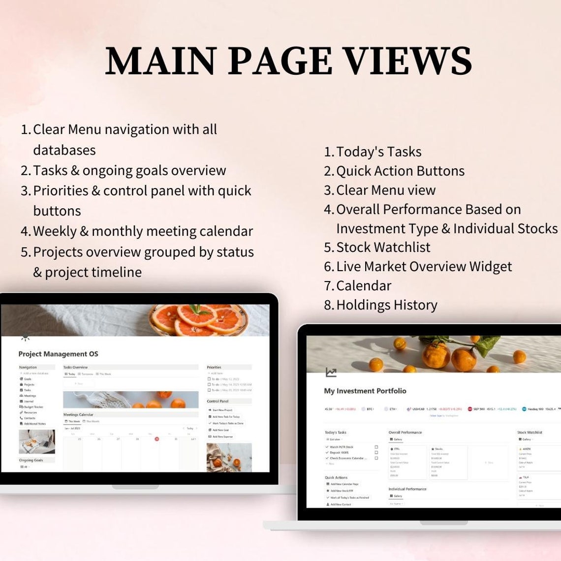 Notion Template Bundle Notion Template for Project - Etsy