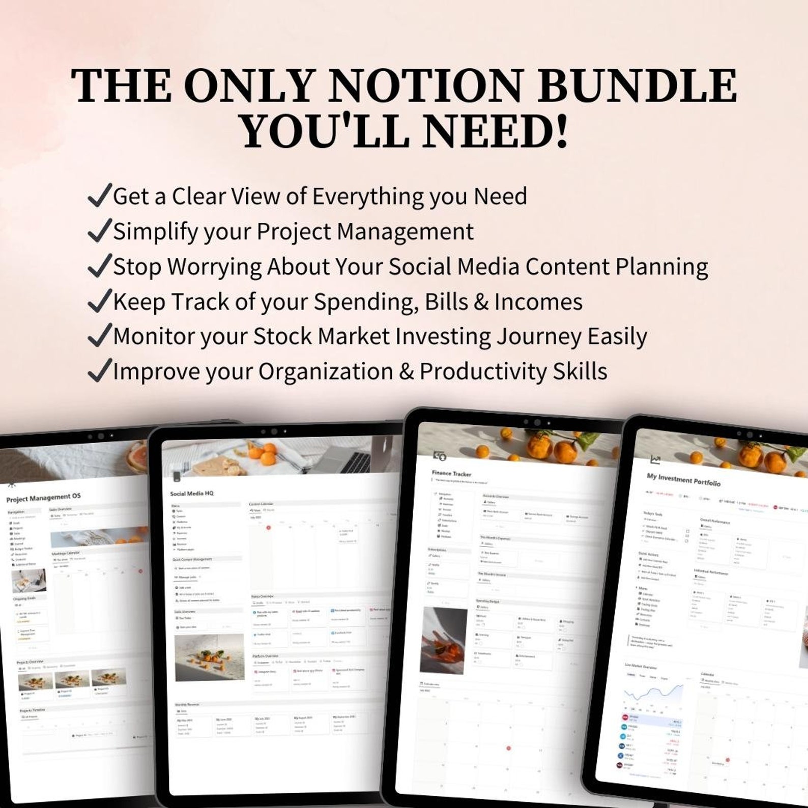 Notion Template Bundle Notion Template for Project - Etsy
