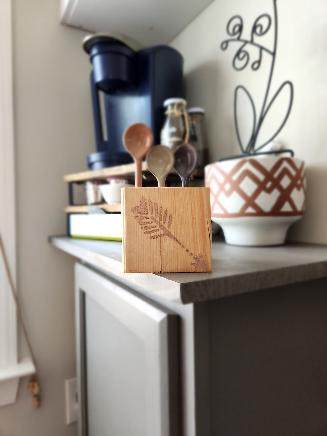Coffee & Tea Spoon Holder - Etsy