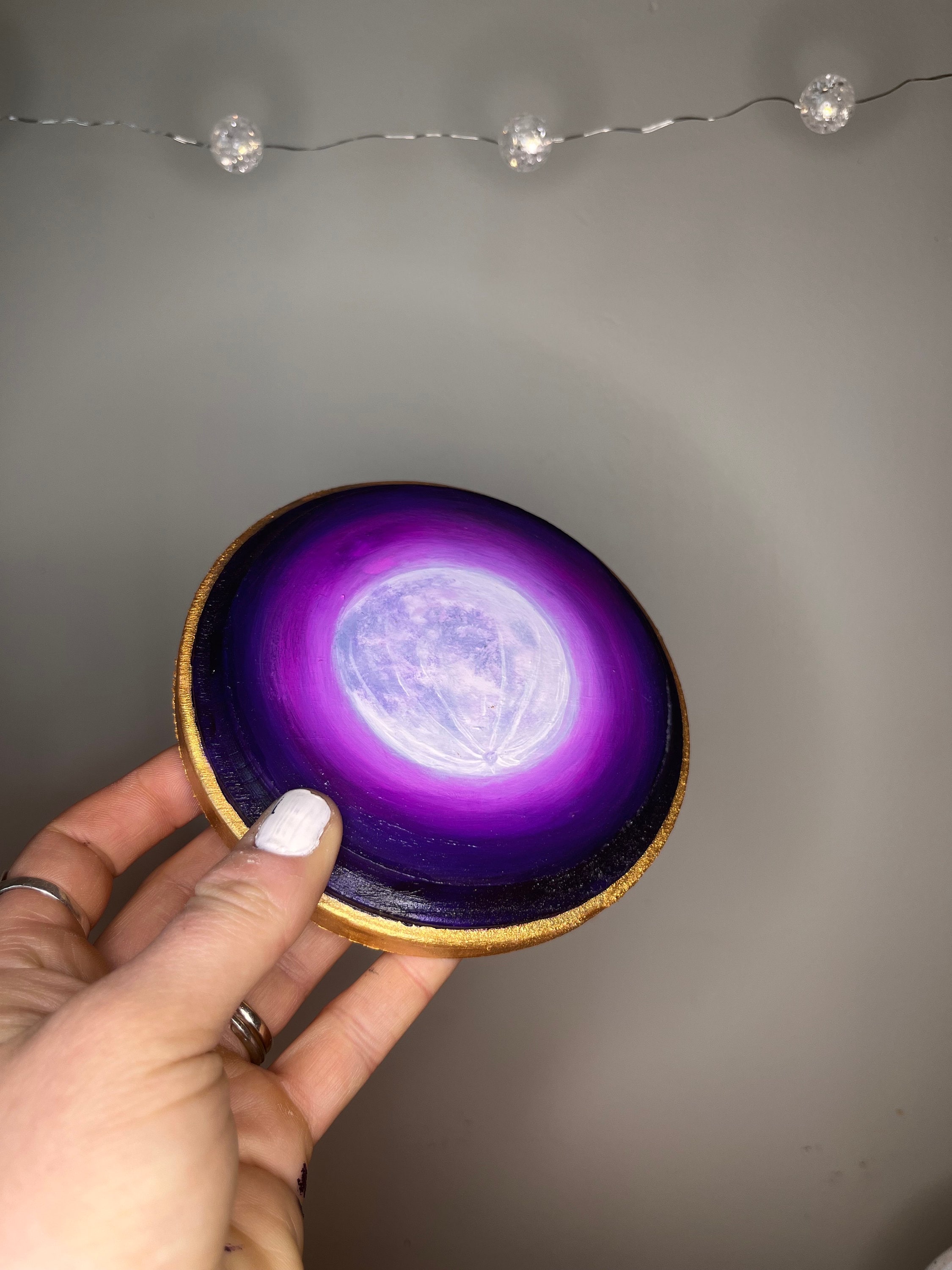 Celestial Moon Wooden Plaque . Celestial Decor . Dreamcore Aesthetic ...